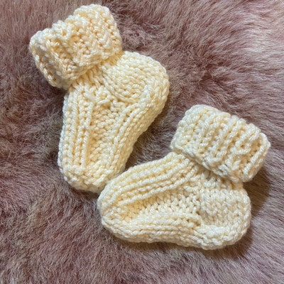 BABY SOCKS Knitting Pattern, Step-by-step Photo Tutorial, Perfect for ...