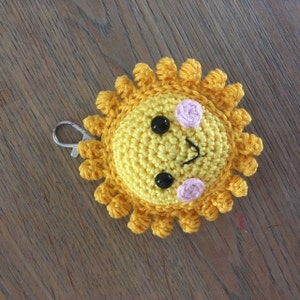 Sun Keychain Crochet Pattern, Crochet Sun, Amigurumi Pattern, Crochet ...