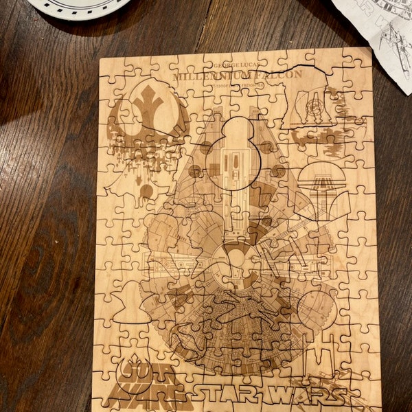 Millennium Falcon Laser Cut File: Multilayer Star Wars Wall Art (SVG ...