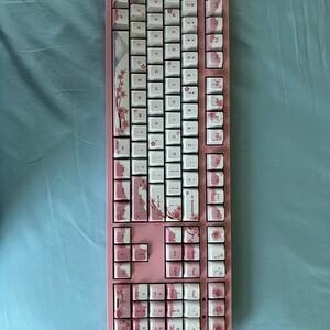 111pcs Minimalist Grey White Theme Keycap, ABS Keycap, Cherry Keycaps ...