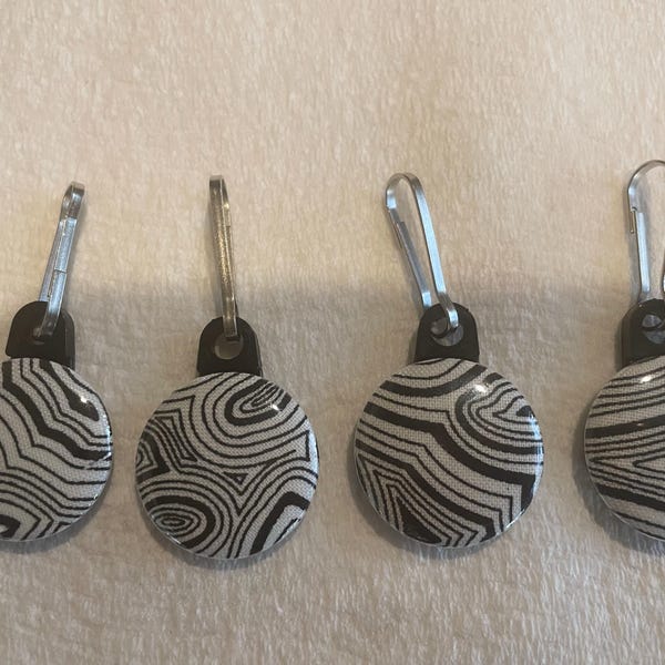 Zipper Pull Tula Pink Various Linework Fabric Zipper Pull, Zipper ...