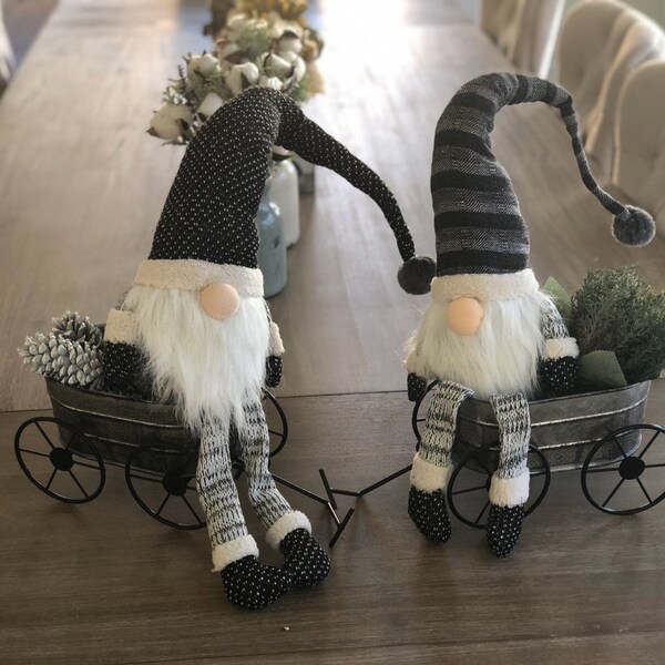 15" Tall Urban Gnome - Modern Gnome - City Gnome - Christmas Gnome ...