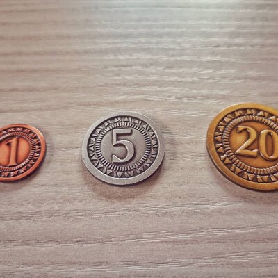 Generic Metal Coins for Board Games 50 Pcs - Etsy