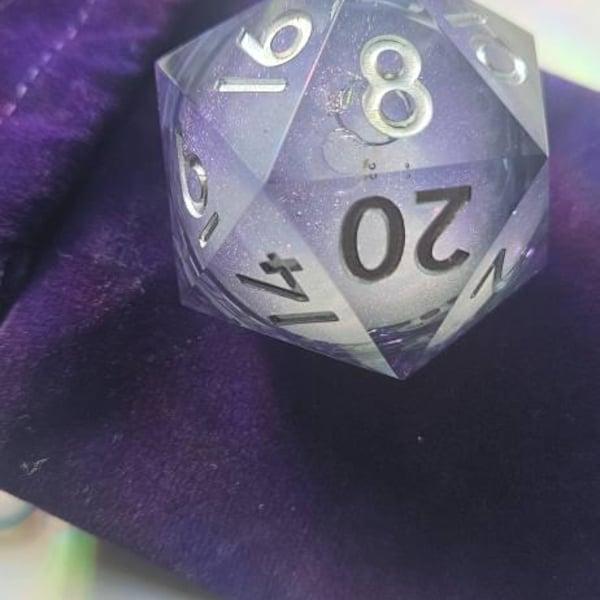 Gothic Dark Starry Sky Liquid Core Dice Set for Magic Game, Gorgeous ...