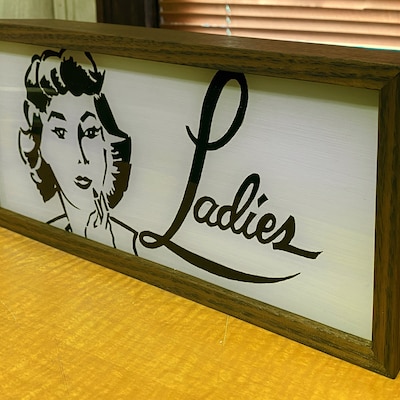 Vertical Open Sign Light Handcrafted Wooden Lightbox Unique - Etsy