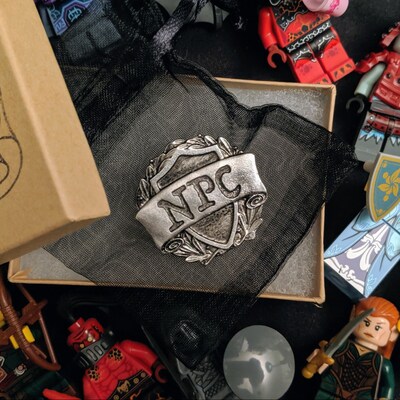 NPC Class Badge RPG Character Class Pin Handcrafted Pewter Accessories ...