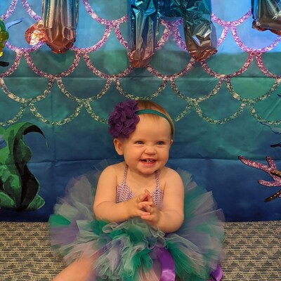 Under the Sea, Mermaid Tutu, Tutu and Headband, Baby Tutu, Ocean Themed ...