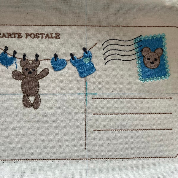 Instant Download Post Card Baby Embroidery Design Machine - Etsy UK