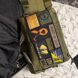 Navy Green Shirt USA Flag Morale Patch Hook and Loop Custom Patch 2x3 ...