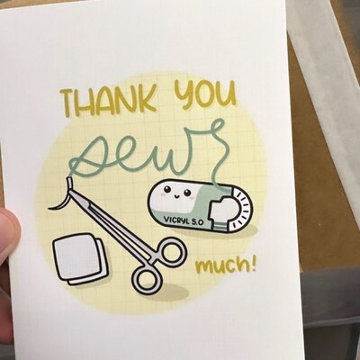 Urine Credible Thank You Card Doctor Nurse Mother's - Etsy