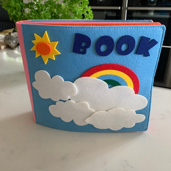 3D Quiet Book Montessori Toy, Soft Felt Busy Book Early Education With ...