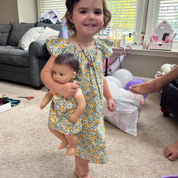 Ruffled Linen Baby Bonnet Girl, Ivory, Dusty Pink, Dusty Blue Ruffle ...