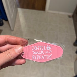 Coffee Retro Motel Keychain - Etsy