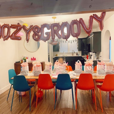 Groovy & Boozy Balloon Banner Dazed and Engaged Bachelorette Boozed and ...