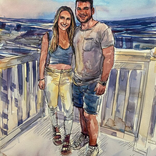 Custom Pen Portrait, Custom Drawing, Ink Illustration, Pen Drawing, Pen ...