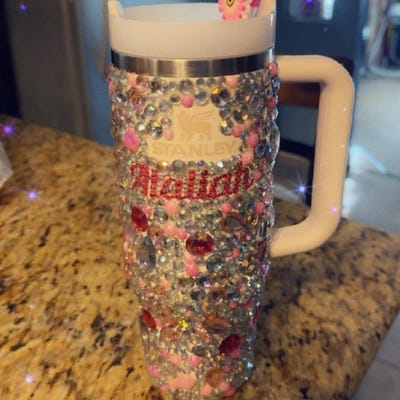 Rhinestone Stanley. Crystal Insulated Stanley Cup. 40oz Stanley ...