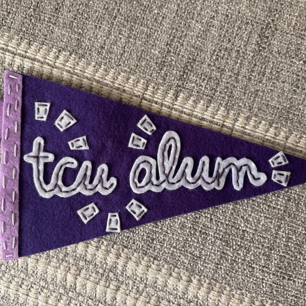 Custom College Flag Pennant Wall Hanging - Etsy