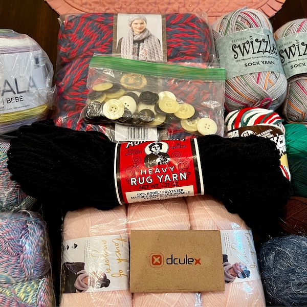 Assorted Mystery Yarn Box- USPS Flat Rate Priority Box Medium or Large ...