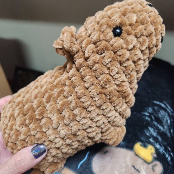 Cute Capybara Crochet Plush, Capybara Gifts, Capybrithday Stuffed ...
