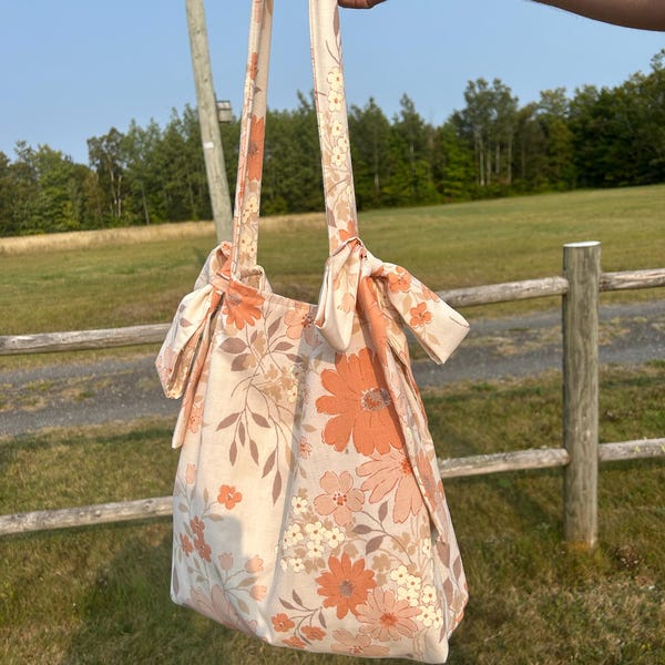 Bow Bag Sewing Pattern for Cute Hobo Bag With Bows Pattern for Beginner ...