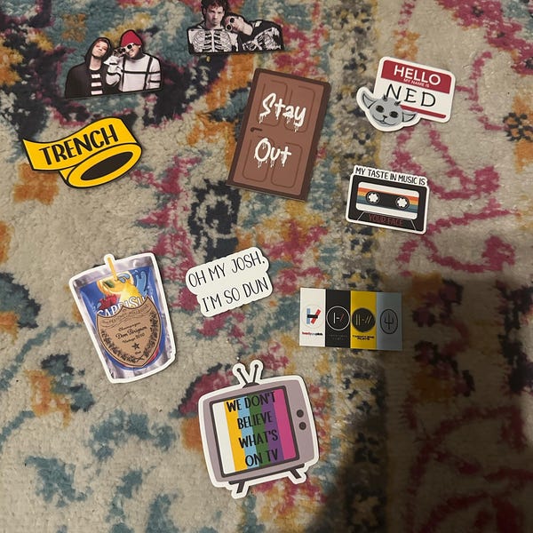 Twenty One Pilots Sticker Set - Etsy