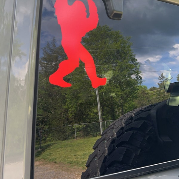 Yeti Love Decal Yeti Heart Decal Jeep Yeti Decal Cardecal Spooky Cute ...