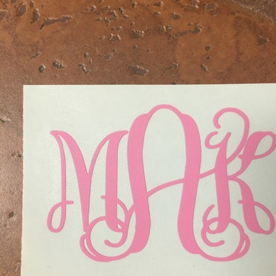 Vinyl Monogram Decal, Monogram for Phone Case, iPhone Monogram Decal ...