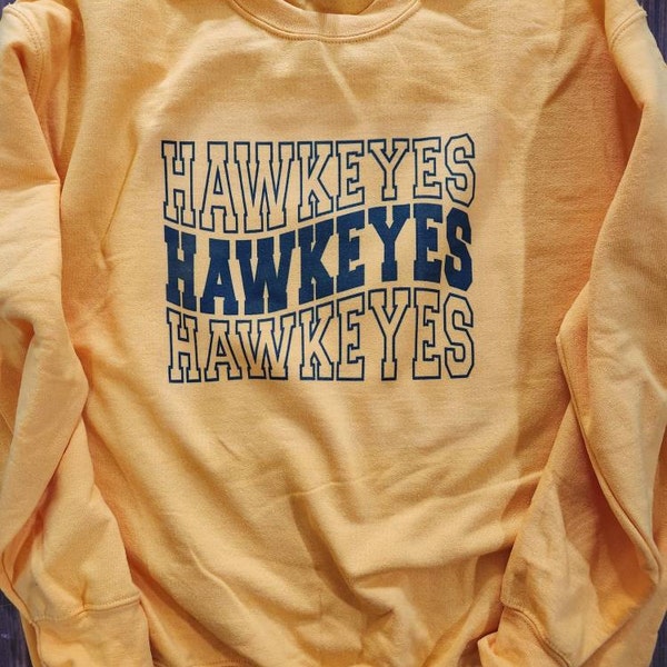 Hawkeyes Stacked Varsity SVG, PNG ,dxf, Jpg, Eps, Hawkeyes Wavy ...