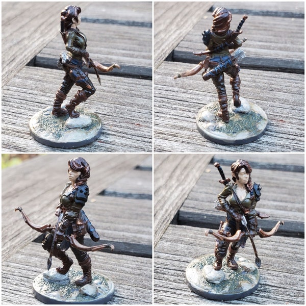 Elf Ranger Lila 3D Printed Tabletop RPG Mini UNPAINTED - Etsy