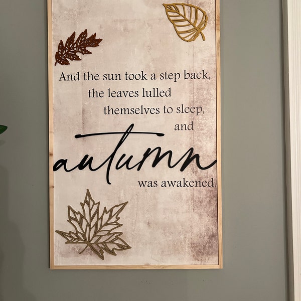 Fall Wood Sign, Fall Mantle Decor, Signs for Fall, Fall Home Decor ...