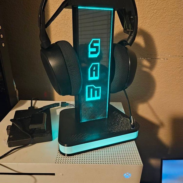 Personalized Headphone Stand,gamer Gift, 3D Night Light, Video Game ...