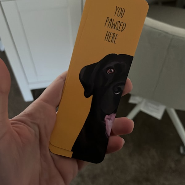 Labrador Bookmark, Dog Bookmark, Bookmark, Dog Gift, Labrador Gift, Fun ...