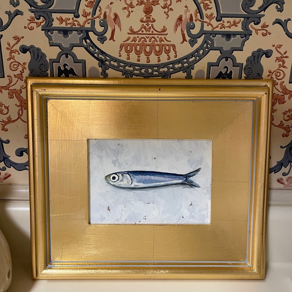 Original Sardines Hand Drawn Ink Drawing, Small Fish Still Life ...
