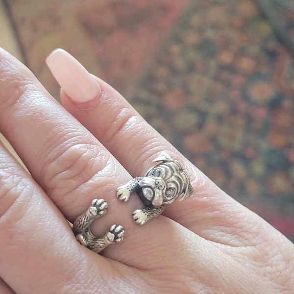 Handmade Cockapoo Cuddle Wrap Ring in Sterling Silver or 14k Gold - Etsy