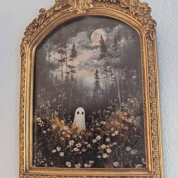 Fire Dance Wall Art, Nymphs Witches Dancing, Gothic Painting, Dark ...