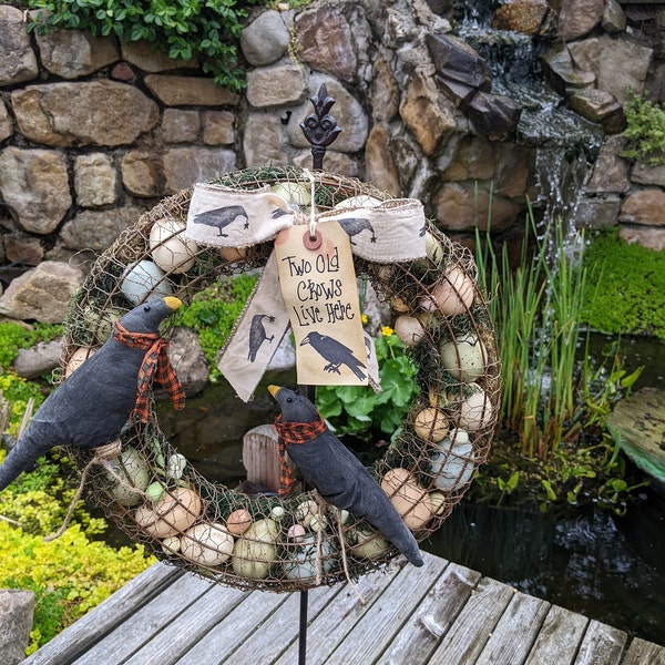 Primitive Crows on Sticks - Etsy