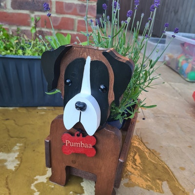 Boxer Pet Planter Dog Planter Birthday Gift - Etsy