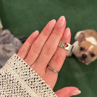 Matching Friendship Couples Heart Ring Set Lover Rings His and Her ...