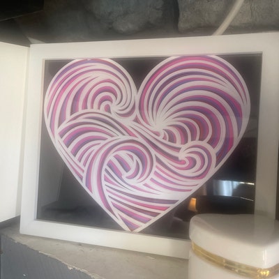 Ocean Heart Mandala SVG Files, Wedding Panel Files for Laser Cutting ...