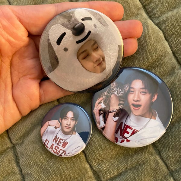 Kids and Cats! Stray Kids Pinback Button Sets - Etsy
