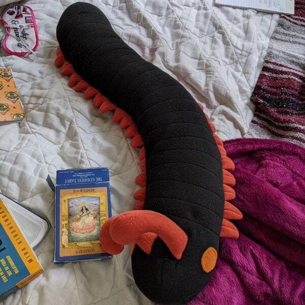 Giant African Millipede Plush, Millipede Toy, Plush Bug, Plush Insect ...