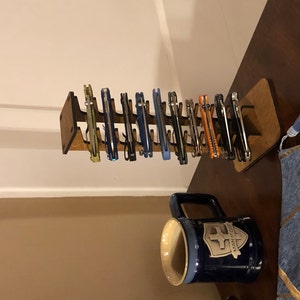 Wall Mount EDC Knife and Item Organizer/shelf - Etsy