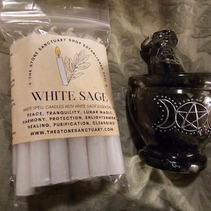 Frankincense Light Blue Spell Candles, 5 Aqua Blue Chime Candles, Witch ...