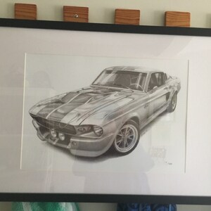 Holden VK Commodore Street Machine A3 Print off Original Pencil Drawing ...