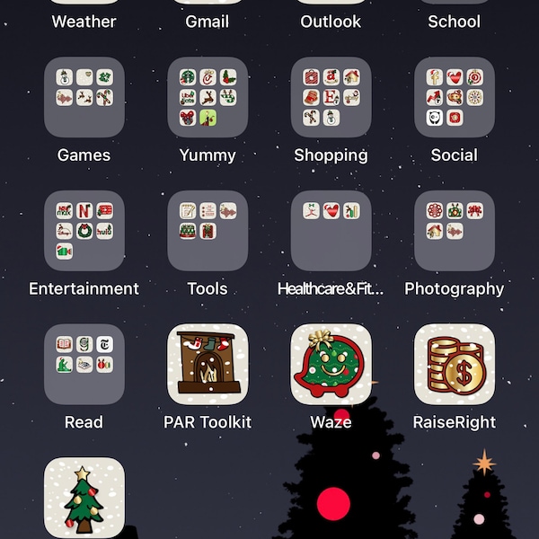 HAND-MADE CHRISTMAS App Icons | Festive Season | Personalized ...