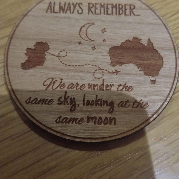 Personalised Under the Same Sky Christmas Bauble, Long Distance Best ...
