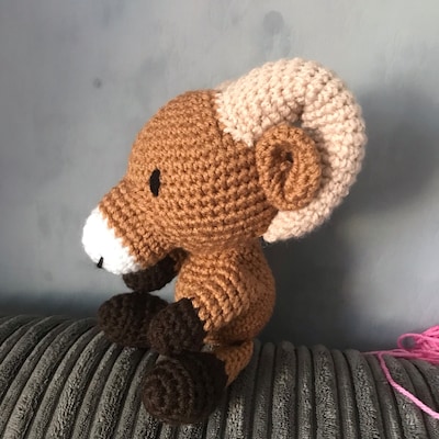 PATTERN: Reagan the Ram Crochet Ram Pattern Amigurumi Ram Pattern ...
