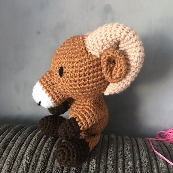 PATTERN: Reagan the Ram - Crochet Ram Pattern - Amigurumi Ram Pattern ...