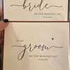 To My Groom Dated Wedding Card | on Our Wedding Day | Note to Groom ...