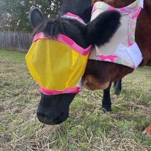 Goat/sheep Fly Masks With & W/o Horns Dual Adjustable Made to Order - Etsy